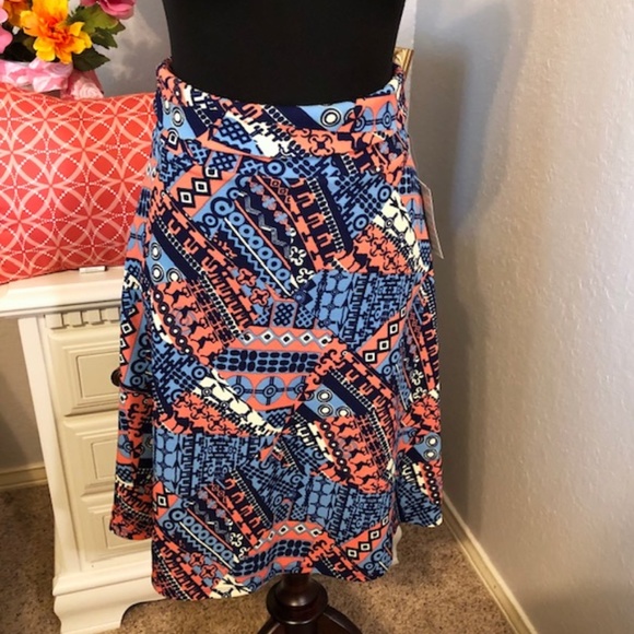 LuLaRoe | Skirts | Lularoe Azure Midi Flare Skirt Xs | Poshmark